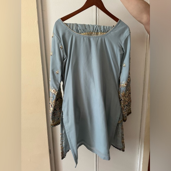 Lashkaraa | Salwars | Lashkaraa Blue Gharara Suit | Poshmark